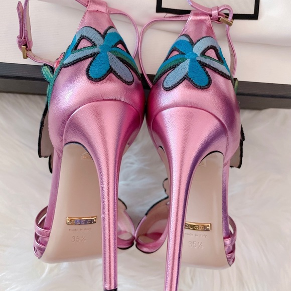 Gucci | Shoes | Gucci Ophelia Floral Heels | Poshmark